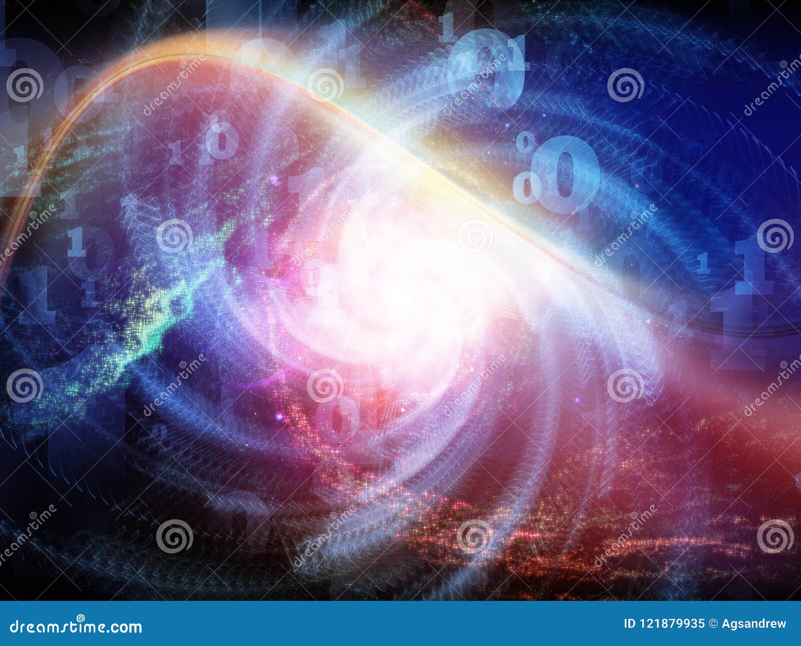 Number Abstraction stock illustration. Illustration of computation ...