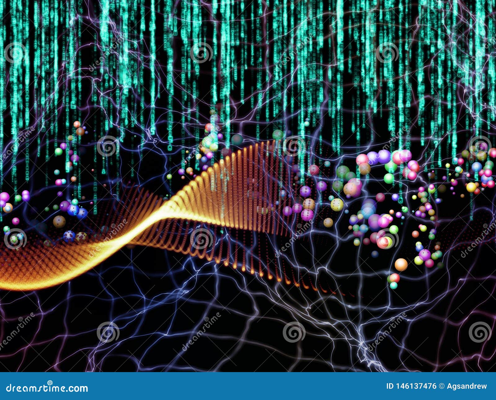 Number Abstraction stock illustration. Illustration of logic - 146137476