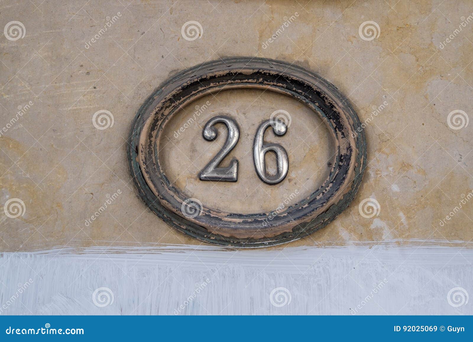 Number 26 Address Sign stock image. Image of background - 92025069