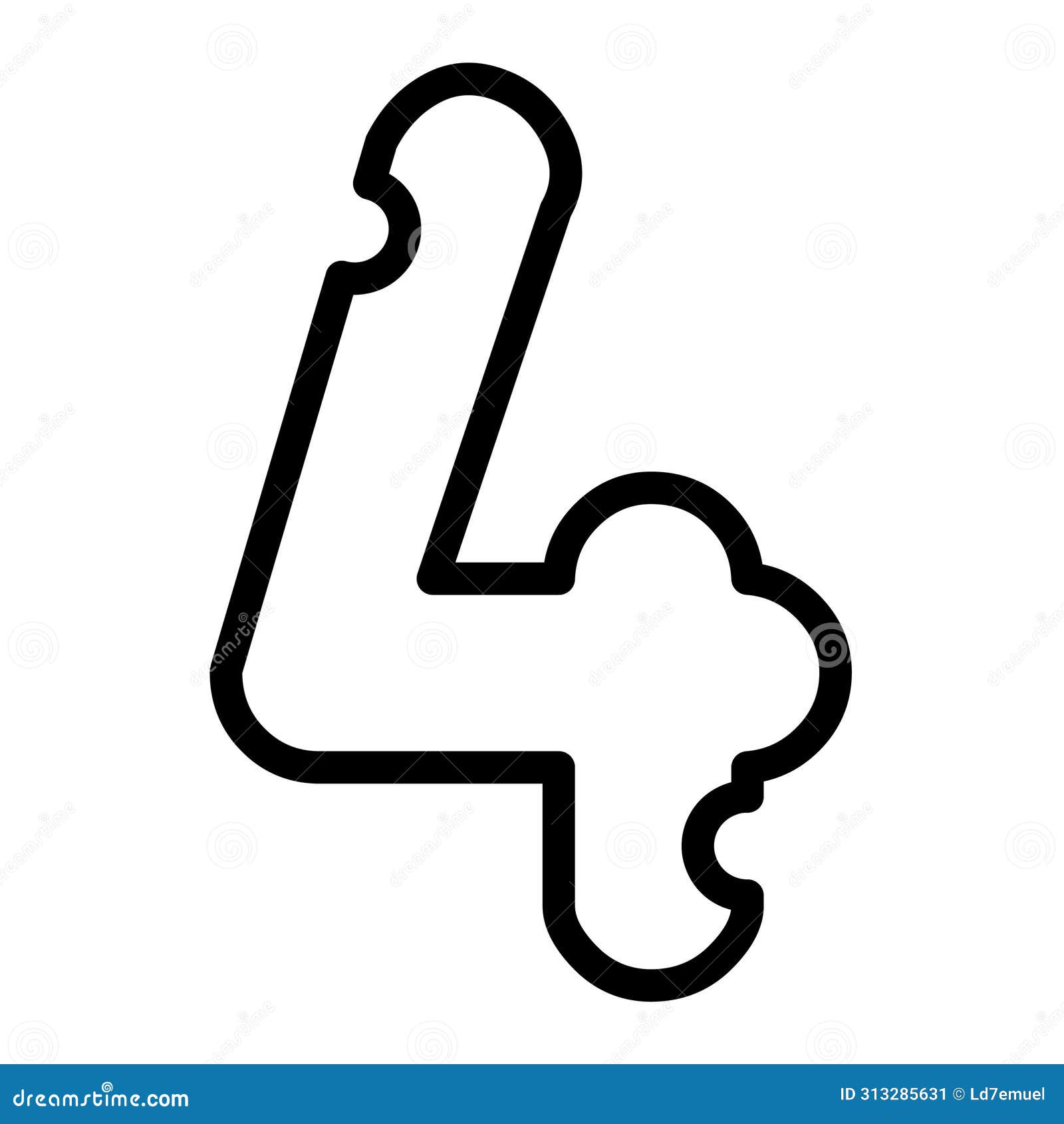 4 Number Alphabet Typeface, Graphics. Mice Cheese Font. Stock Vector ...