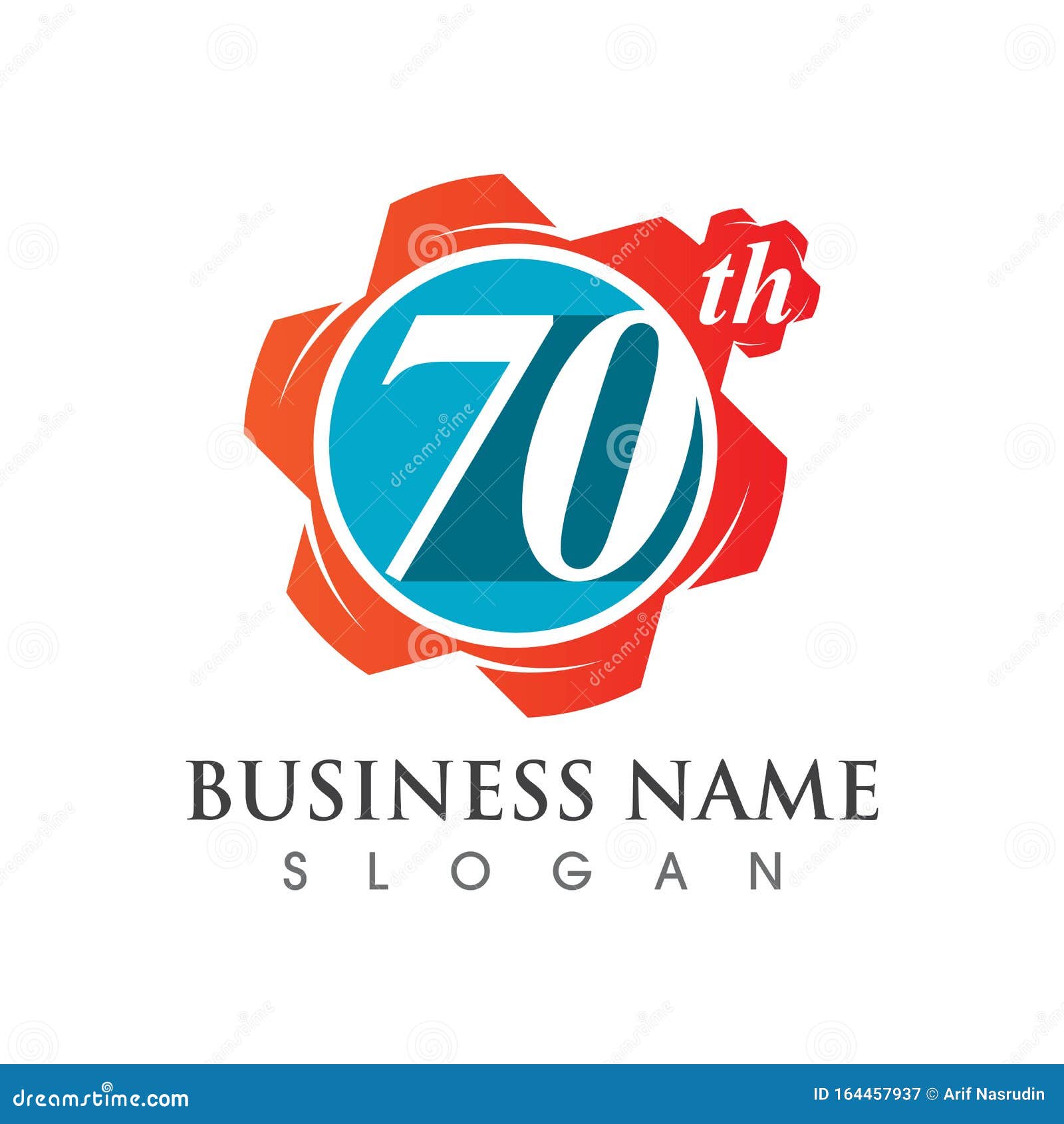 Number 70 of Anniversary Logo Template Design Stock Illustration ...