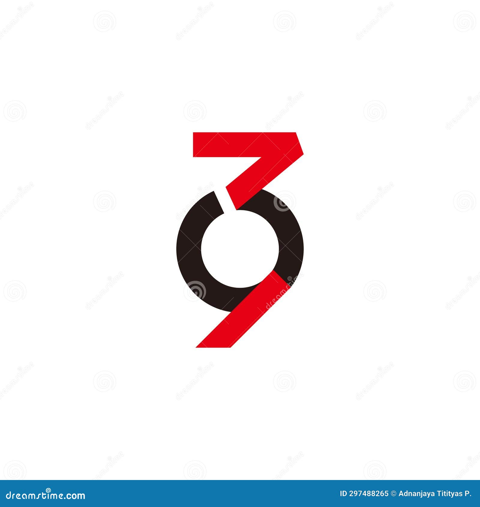 Number 39 Arrow Circle Round Design Logo Vector Stock Vector ...