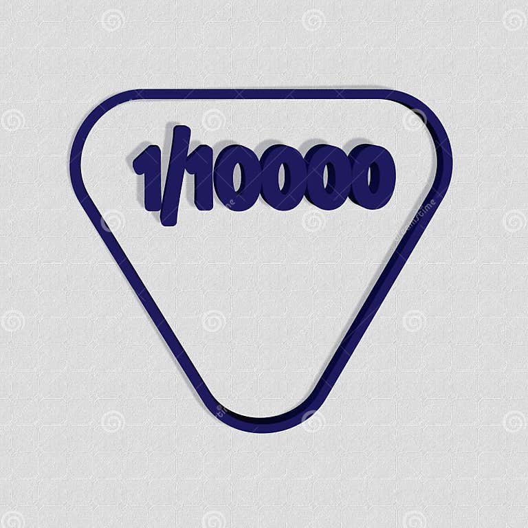 Number 1 10000 As 3D Illustration, 3D Rendering, 3D Representation ...