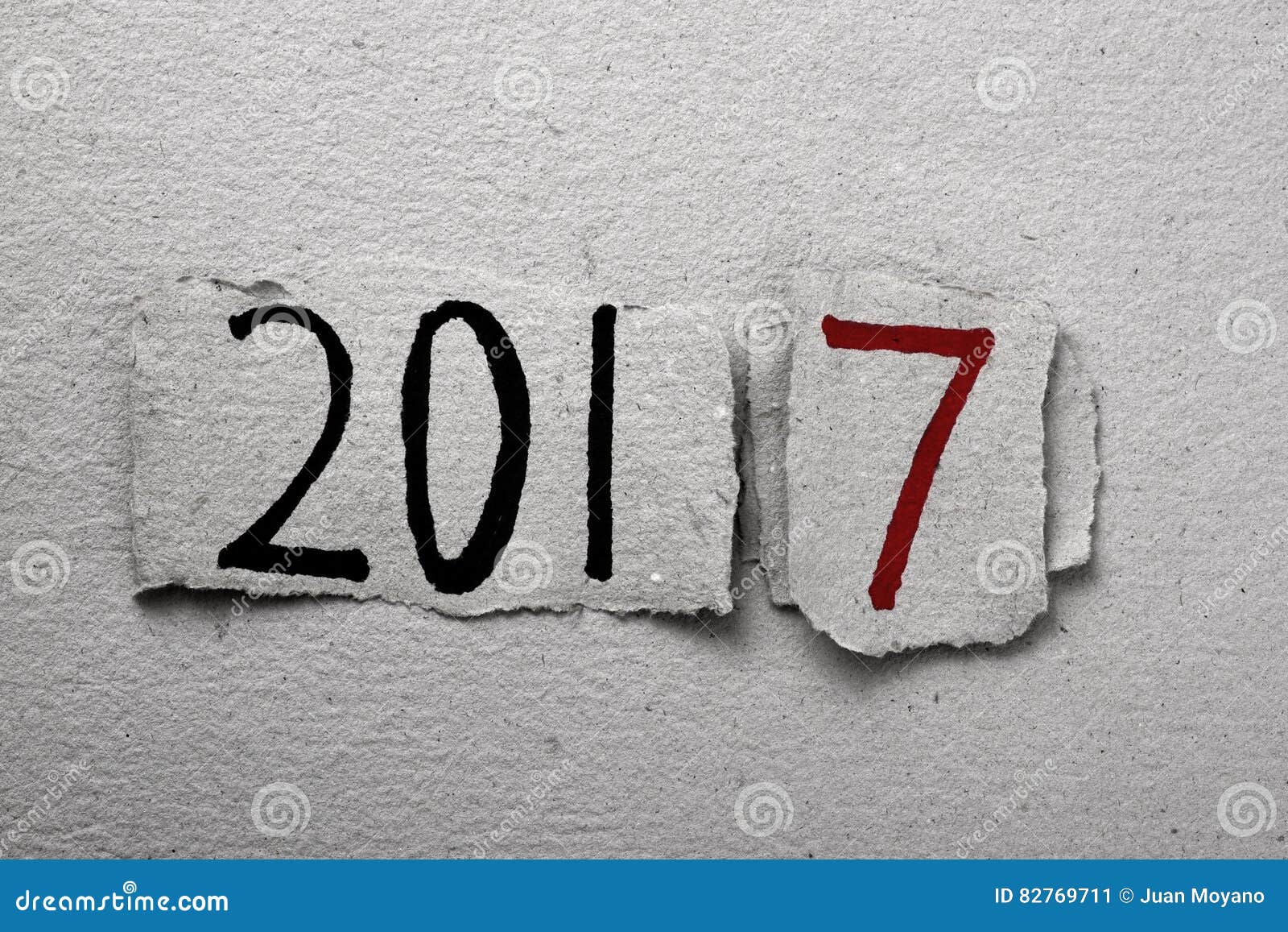 Number 2017, As the New Year Stock Image - Image of paperboard, sign ...