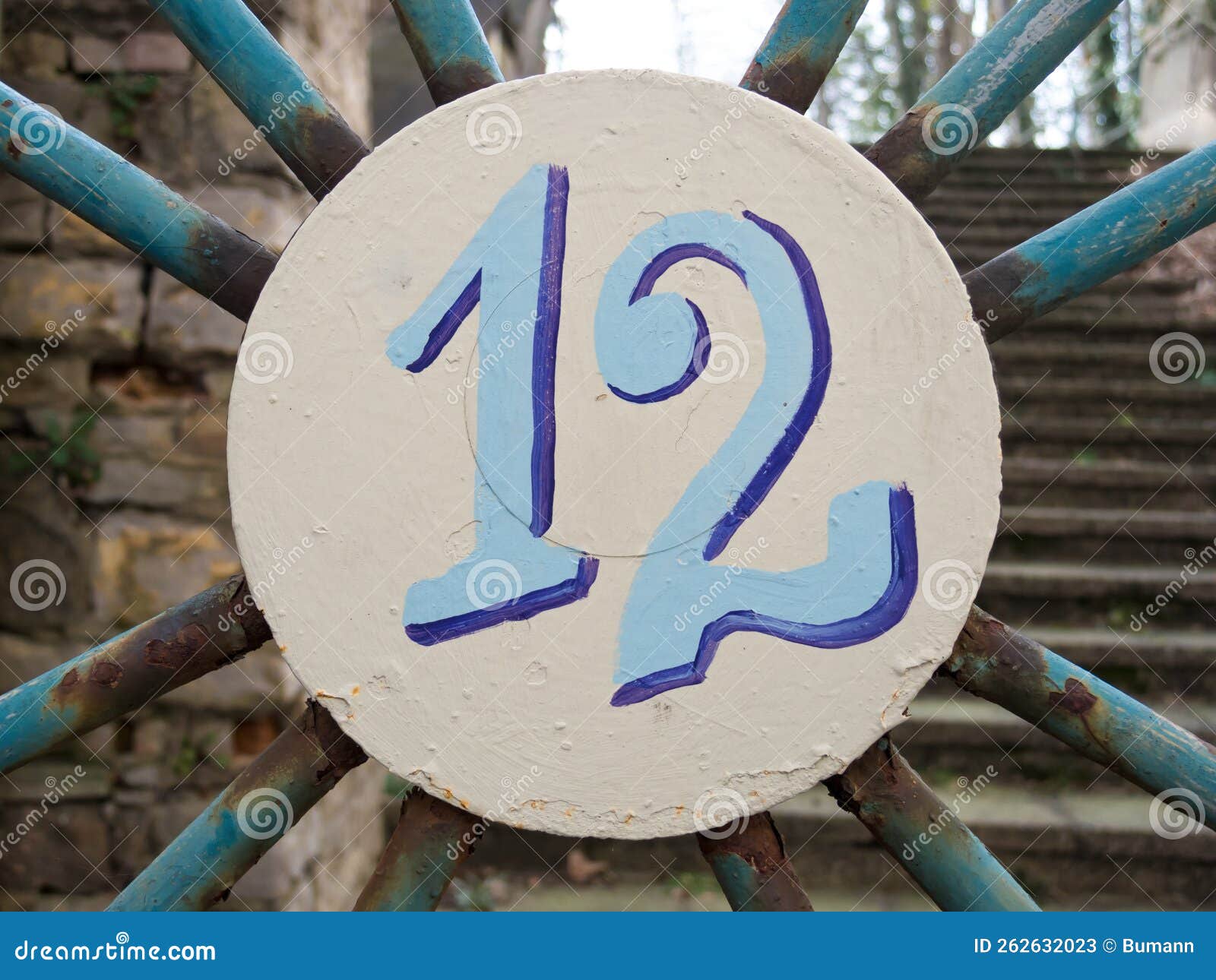 Number 12 As a Still Life, Close-up and Detailed View Stock Image ...