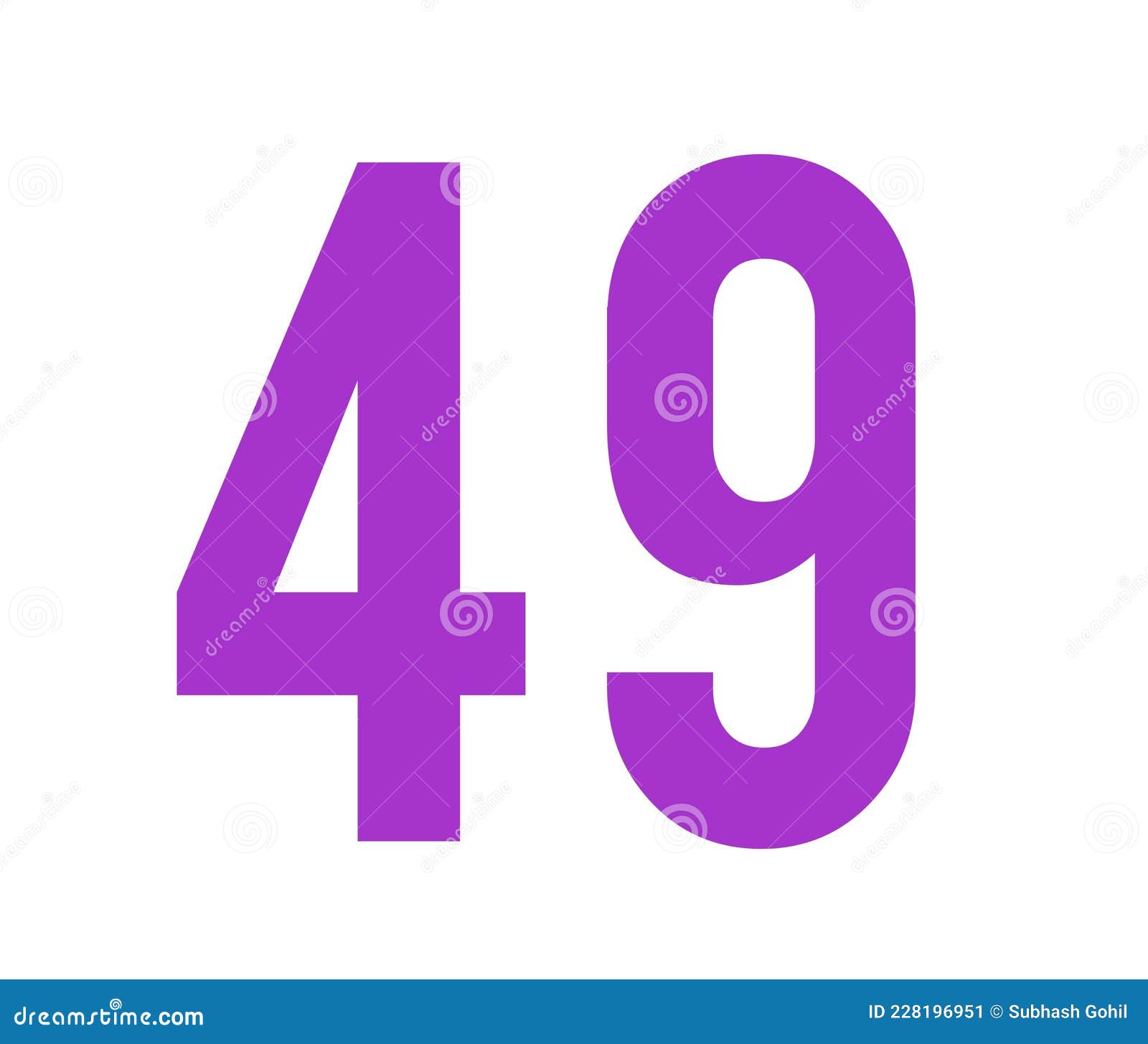 49 number background stock illustration. Illustration of diagram ...