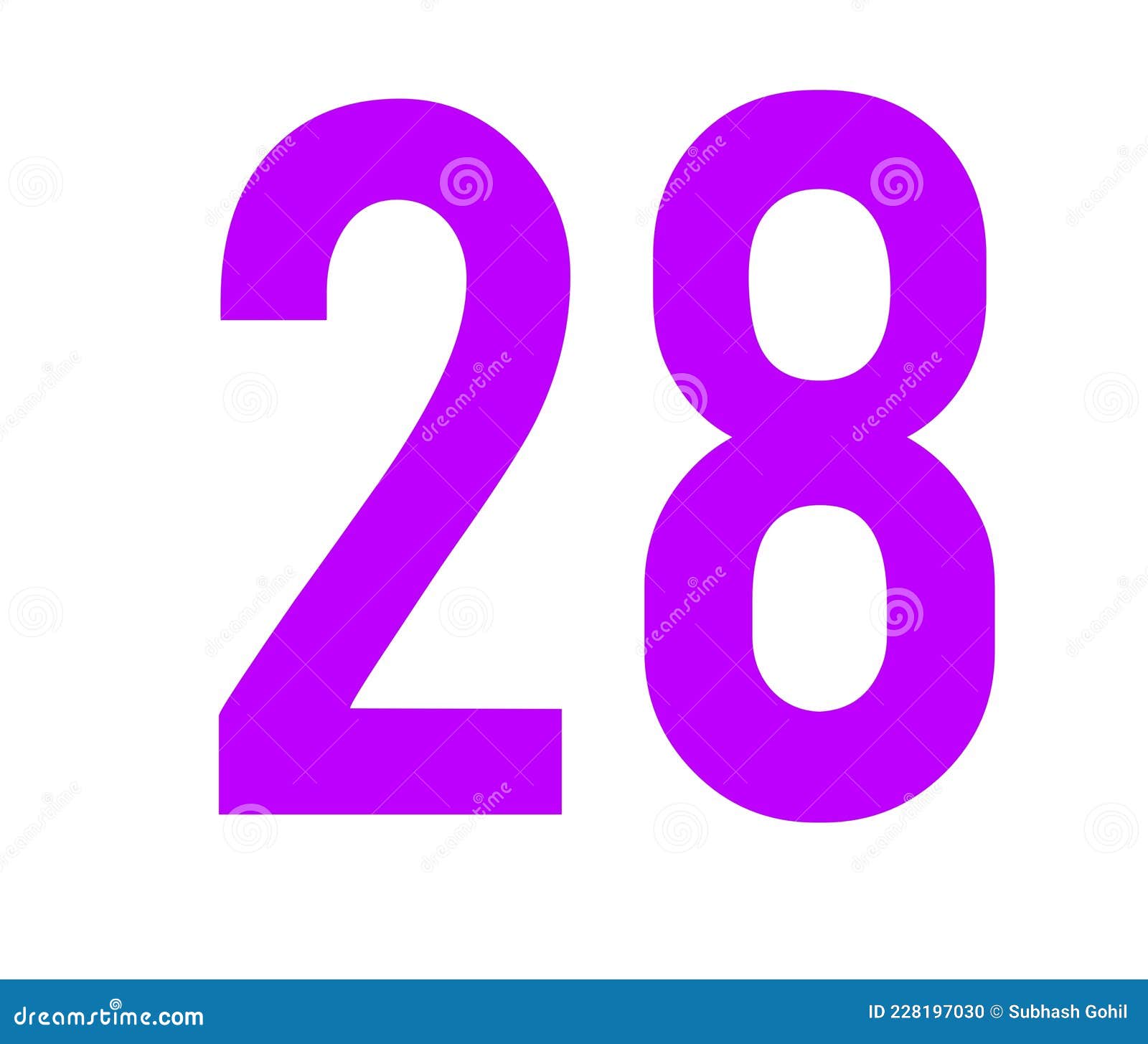 Number 28 Clipart