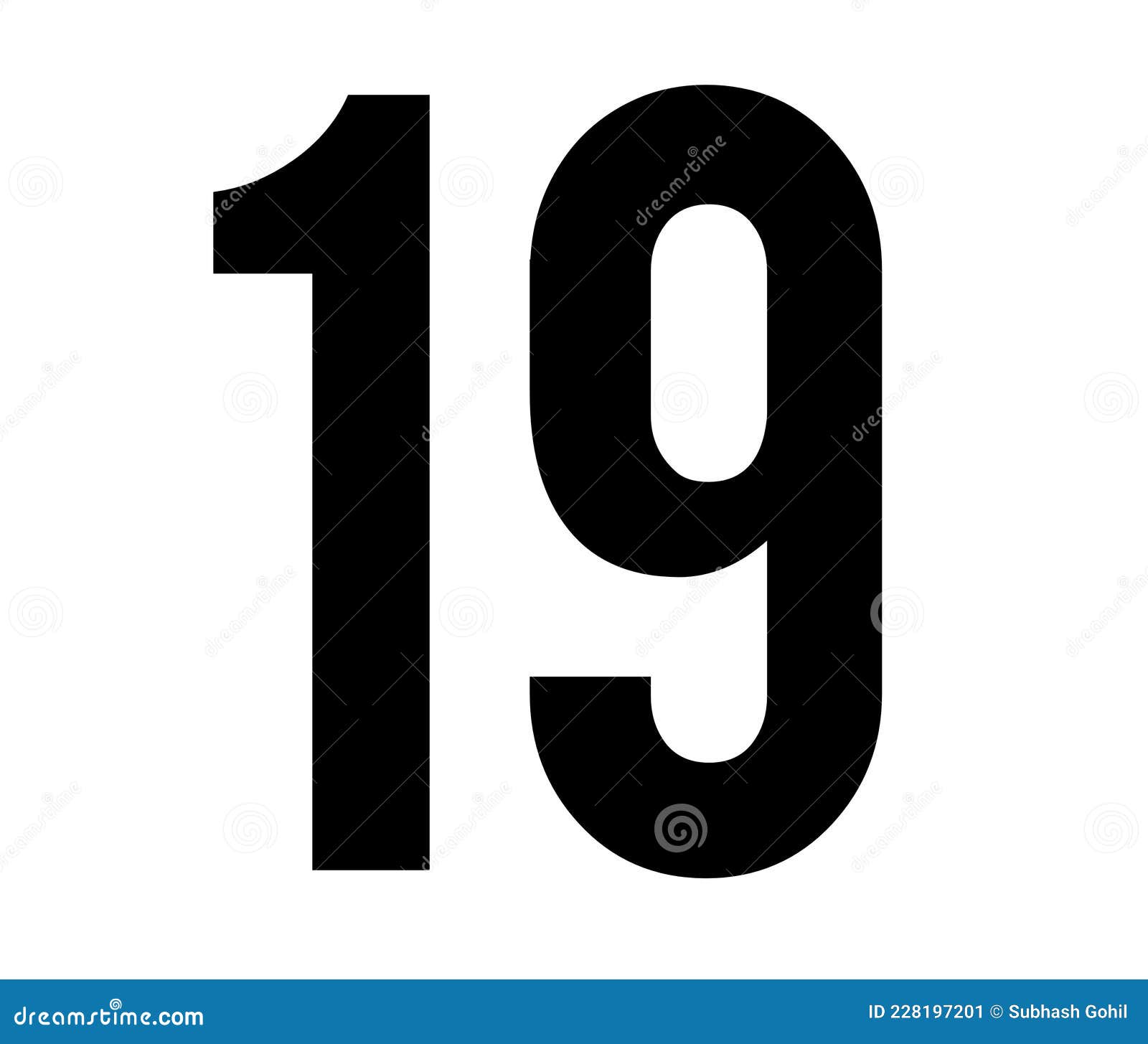 19 number background stock illustration. Illustration of advertising ...