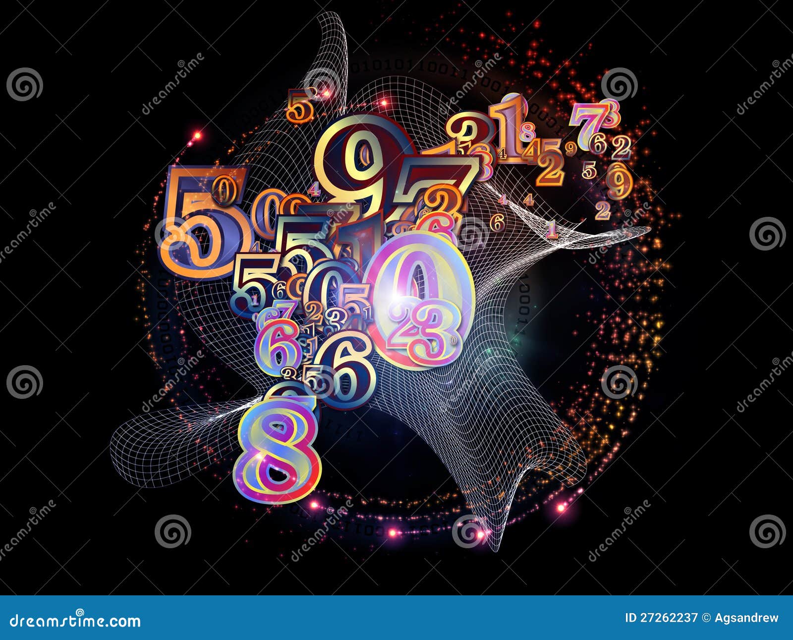 Number Background stock illustration. Illustration of cyberspace - 27262237