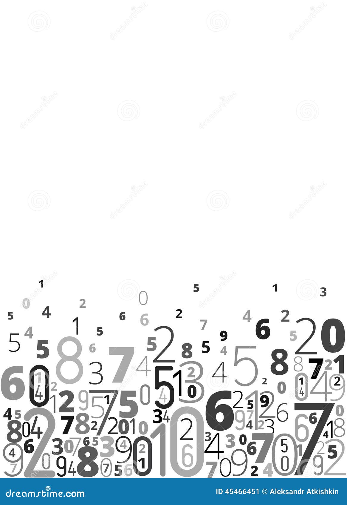 Number Background Cartoon Vector | CartoonDealer.com #45466451