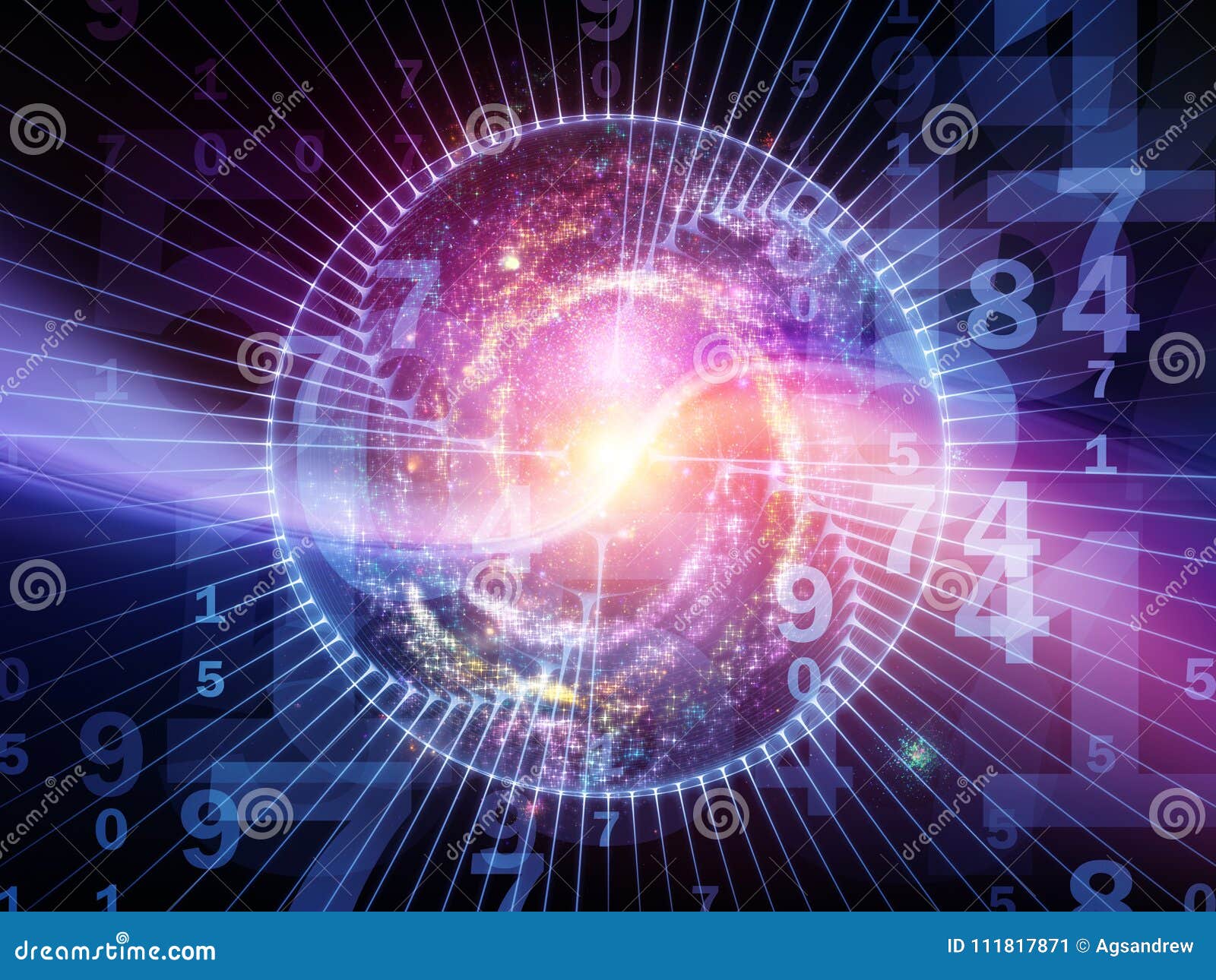 Number Background stock illustration. Illustration of bright - 111817871