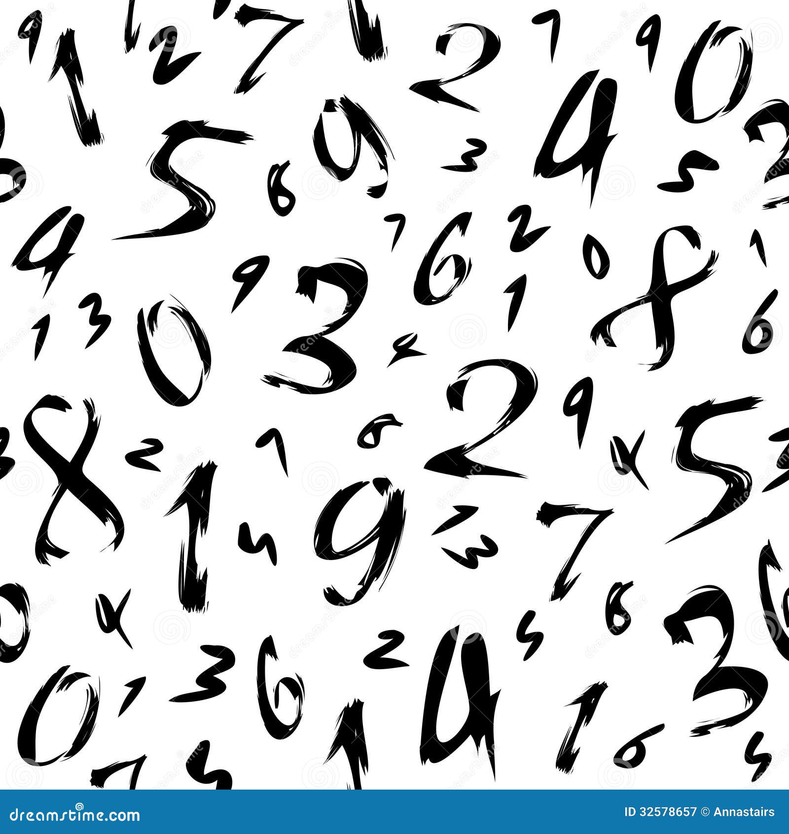 Number stock vector. Illustration of texture, white, textile - 32578657