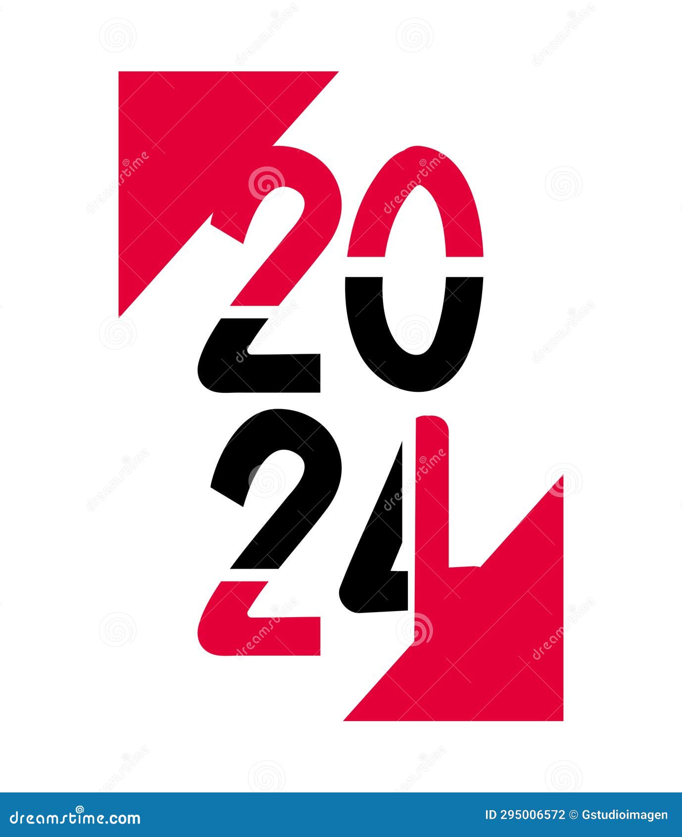 2024 number banner style stock vector. Illustration of creative - 295006572