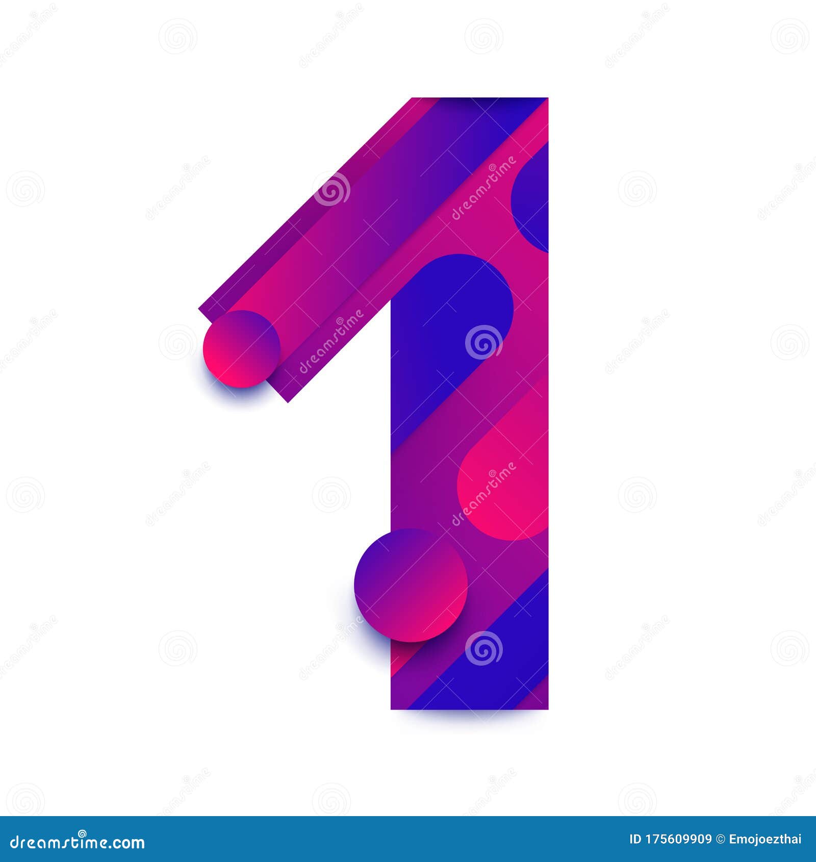 Number BG Gradients 1 stock vector. Illustration of color - 175609909