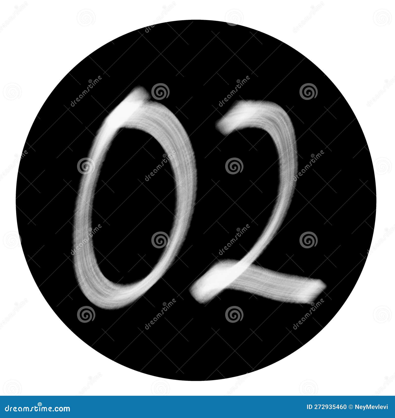Number 02 in black circle stock vector. Illustration of creative ...