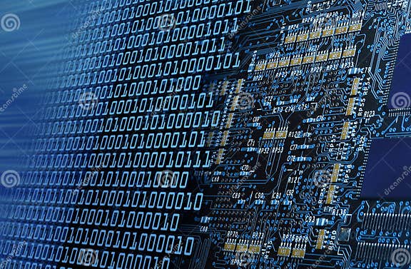 Number Breaking Computer Circuits Stock Photo - Image of connect ...