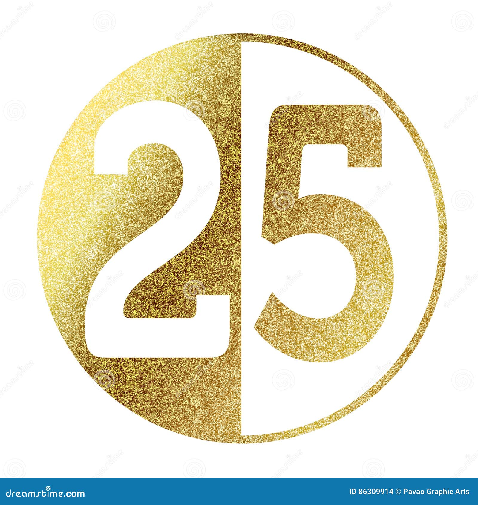 Number 25 stock vector. Illustration of five, years, modern - 86309914
