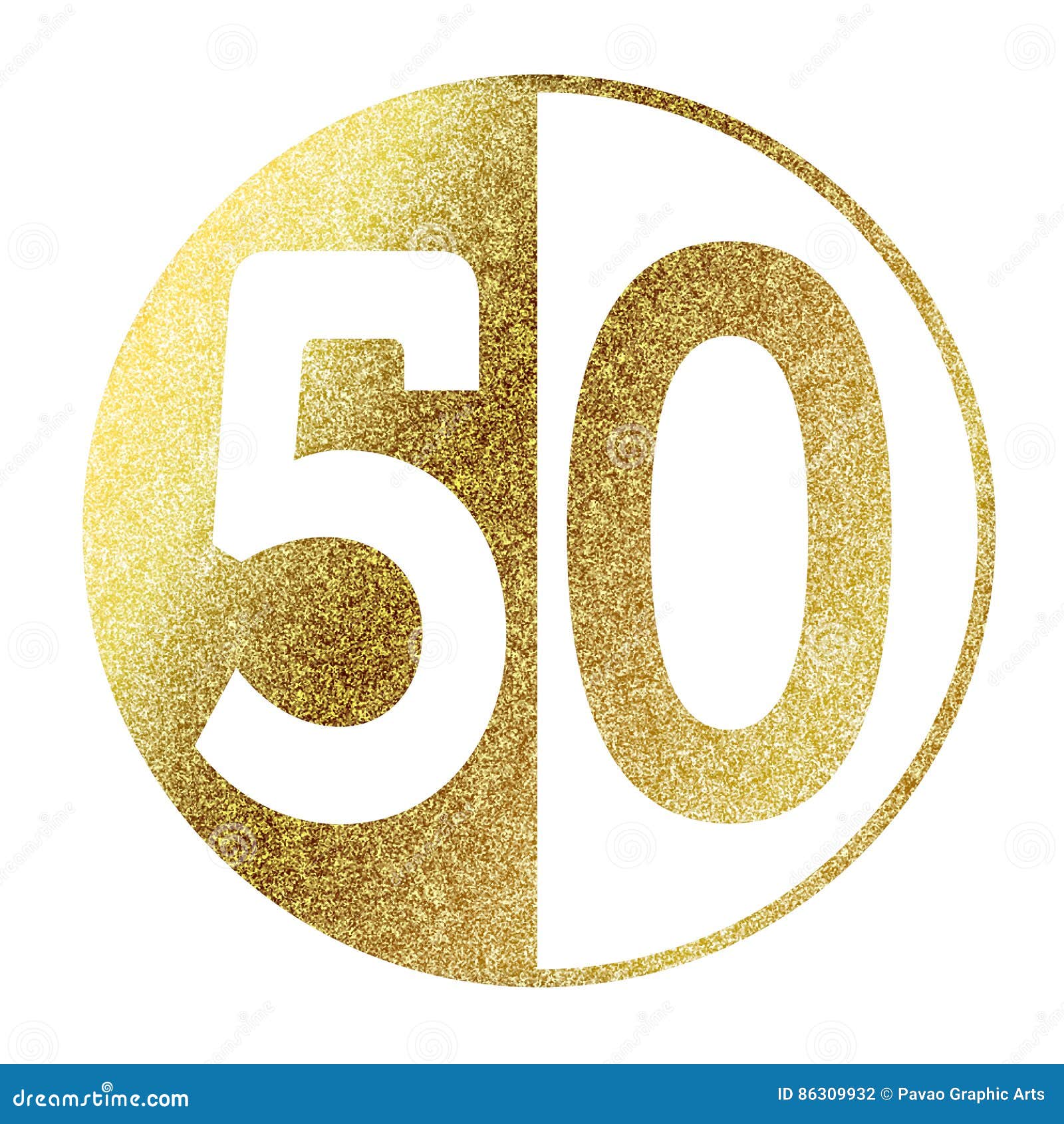 Number 50 stock vector. Illustration of number, fifty - 86309932