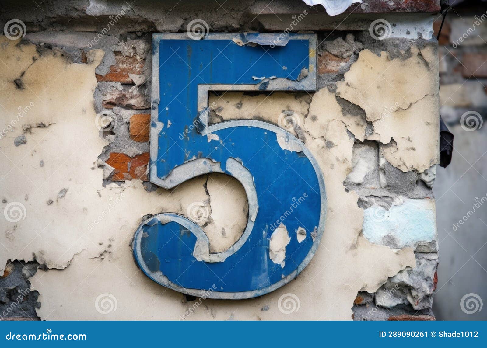 Number 5 on a Building stock illustration. Illustration of wall - 289090261