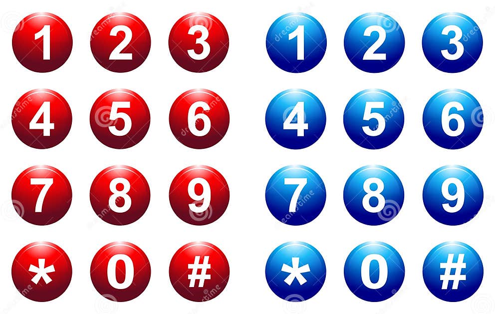 Number button stock vector. Illustration of icon, button - 41824665