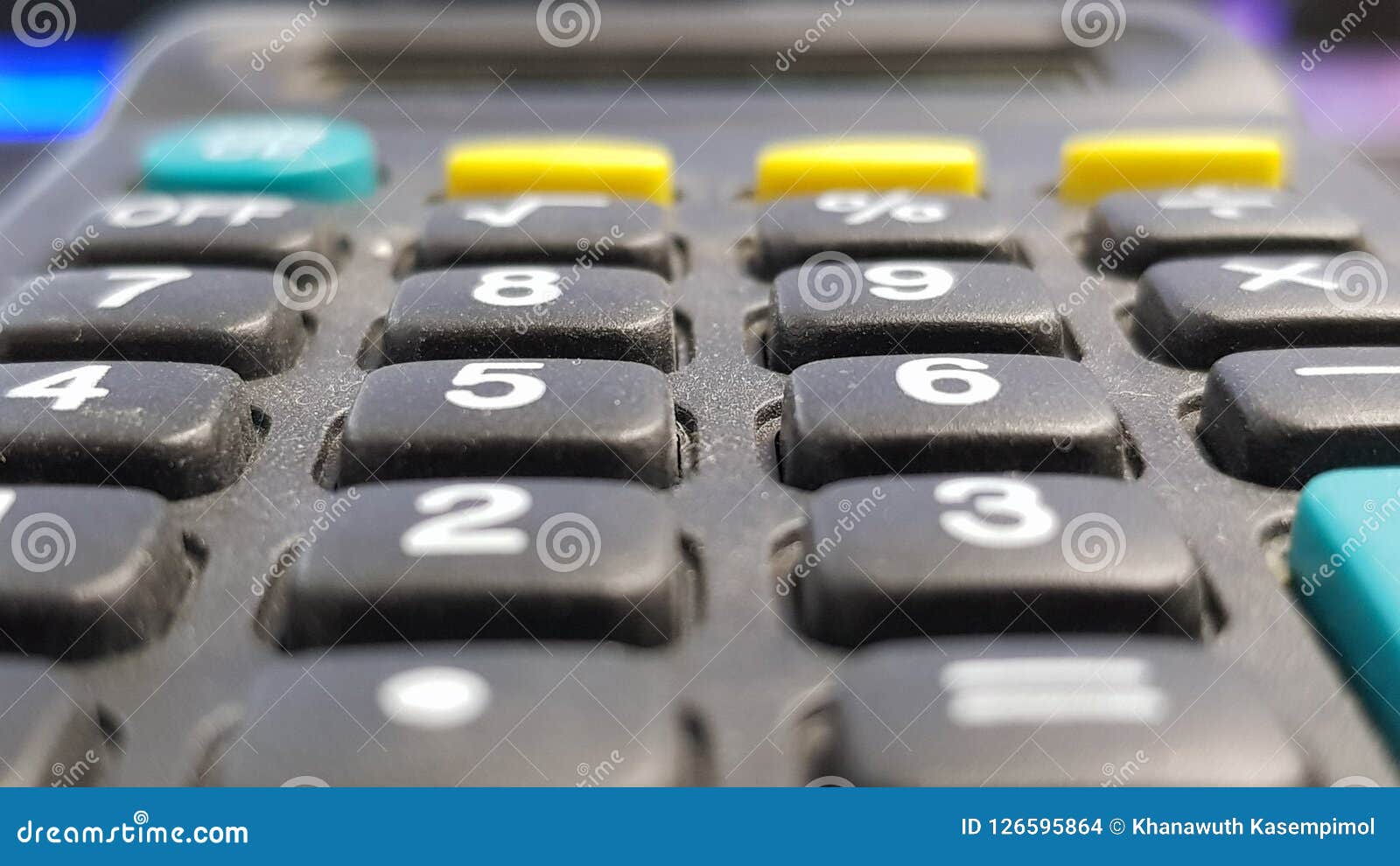 Calculator close up stock photo. Image of calculator - 126595864