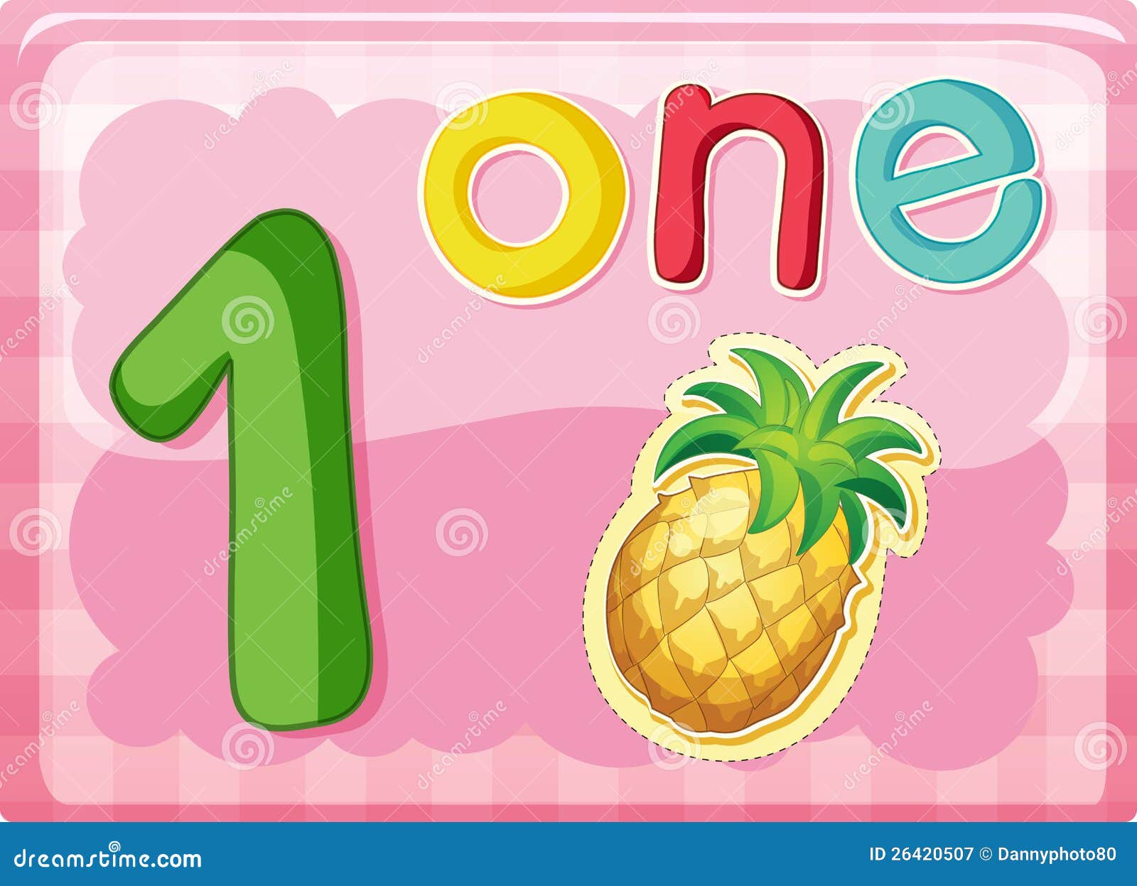 Number cards stock vector. Illustration of card, letters - 26420507