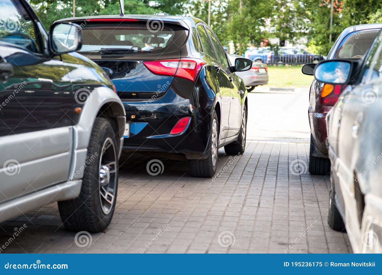 A Number of Cars are Waiting for Passage. Background Stock Image ...