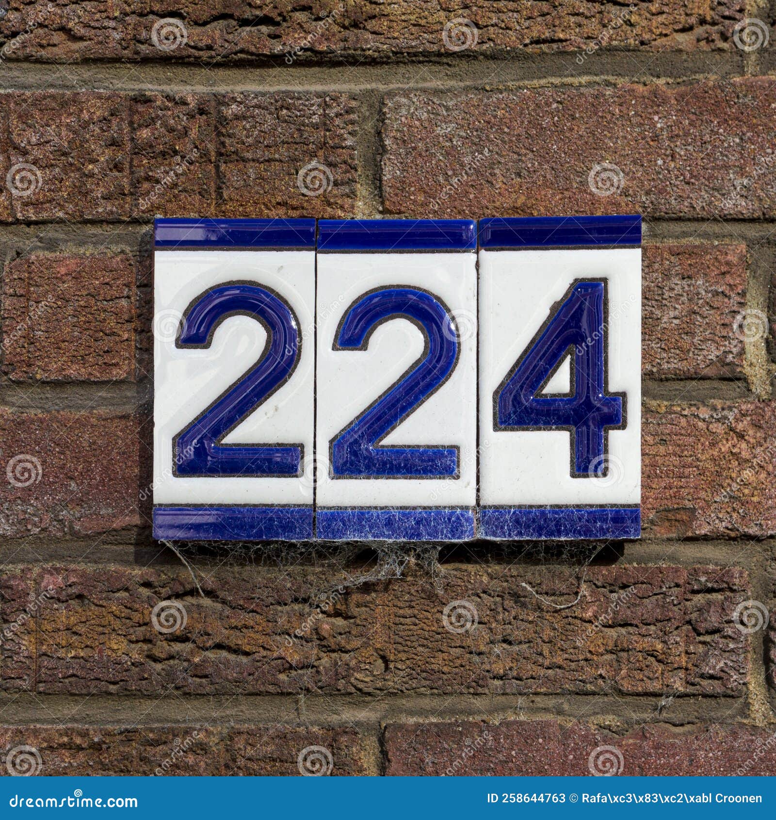 House number 224 stock image. Image of font, ornament - 258644763