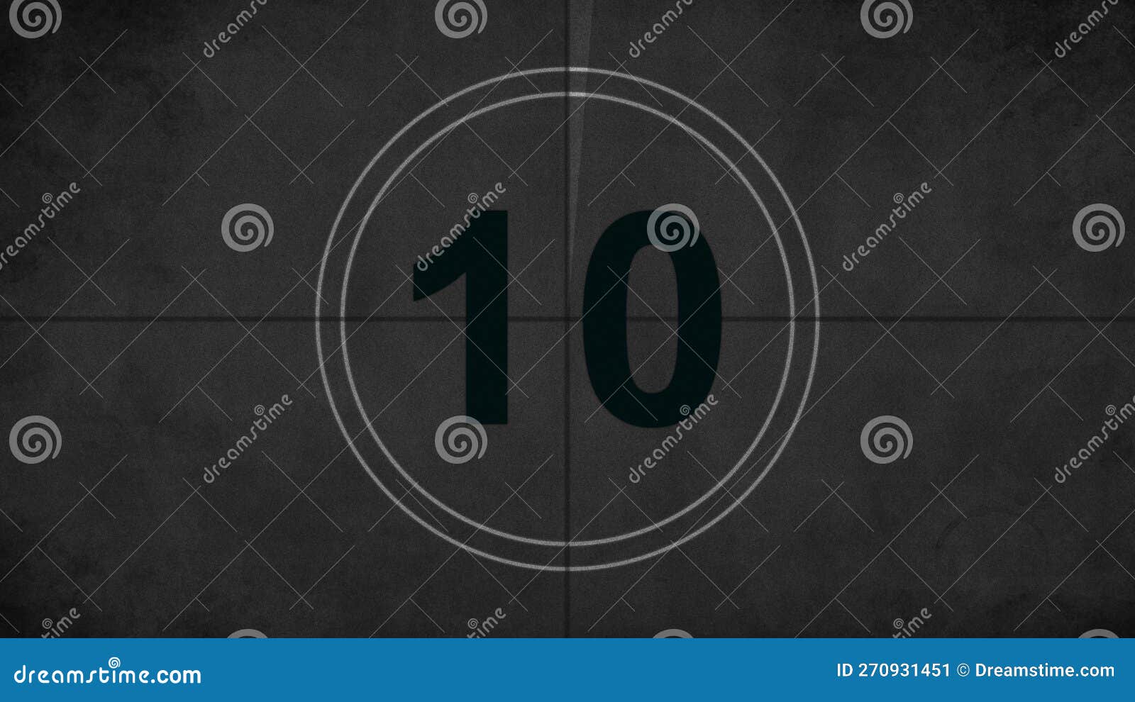 Number 10 in a Circle on a Black Background. 3D Rendering Stock ...