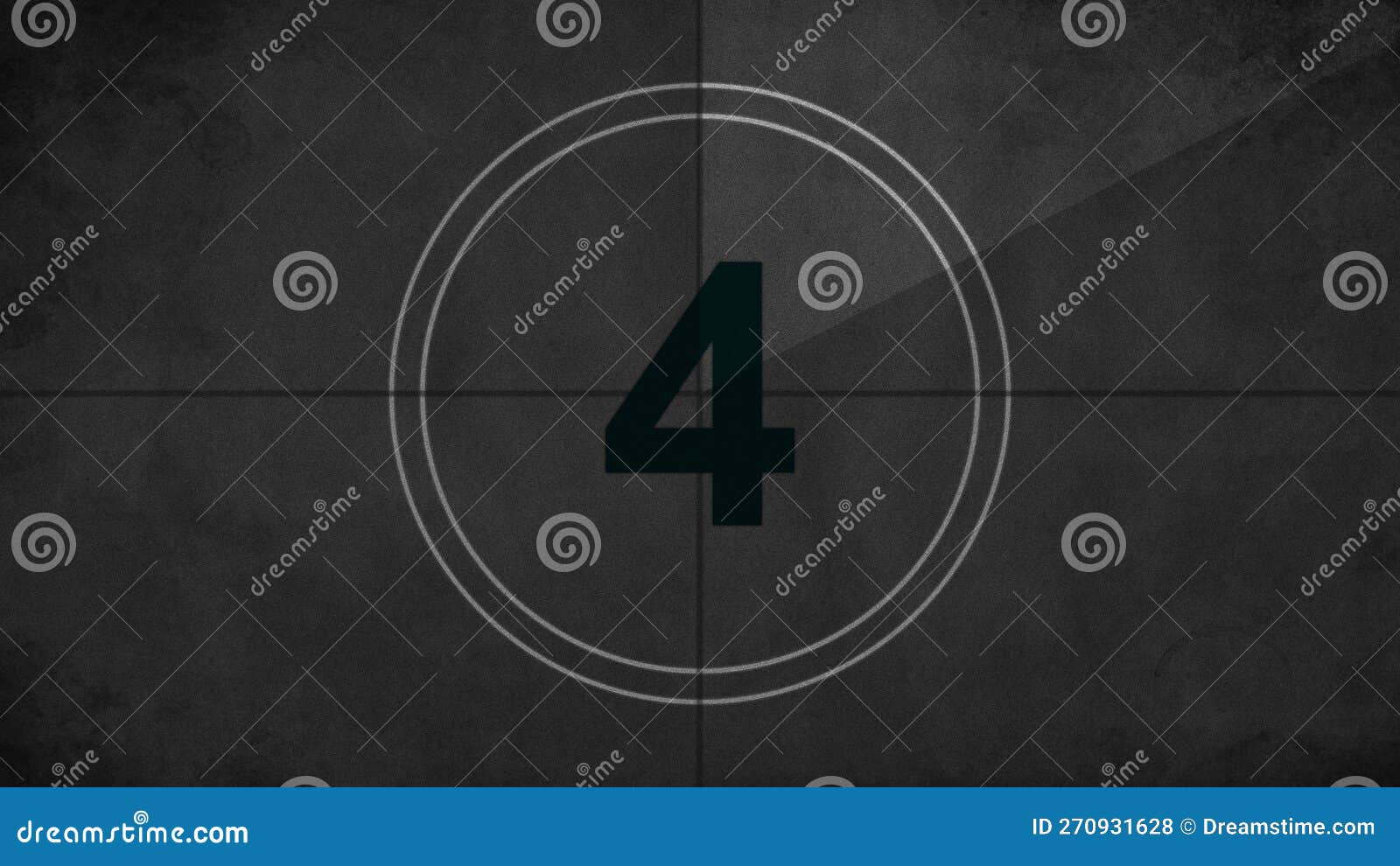 Number 4 in Circle on Concrete Background. 3D Rendering Illustration ...