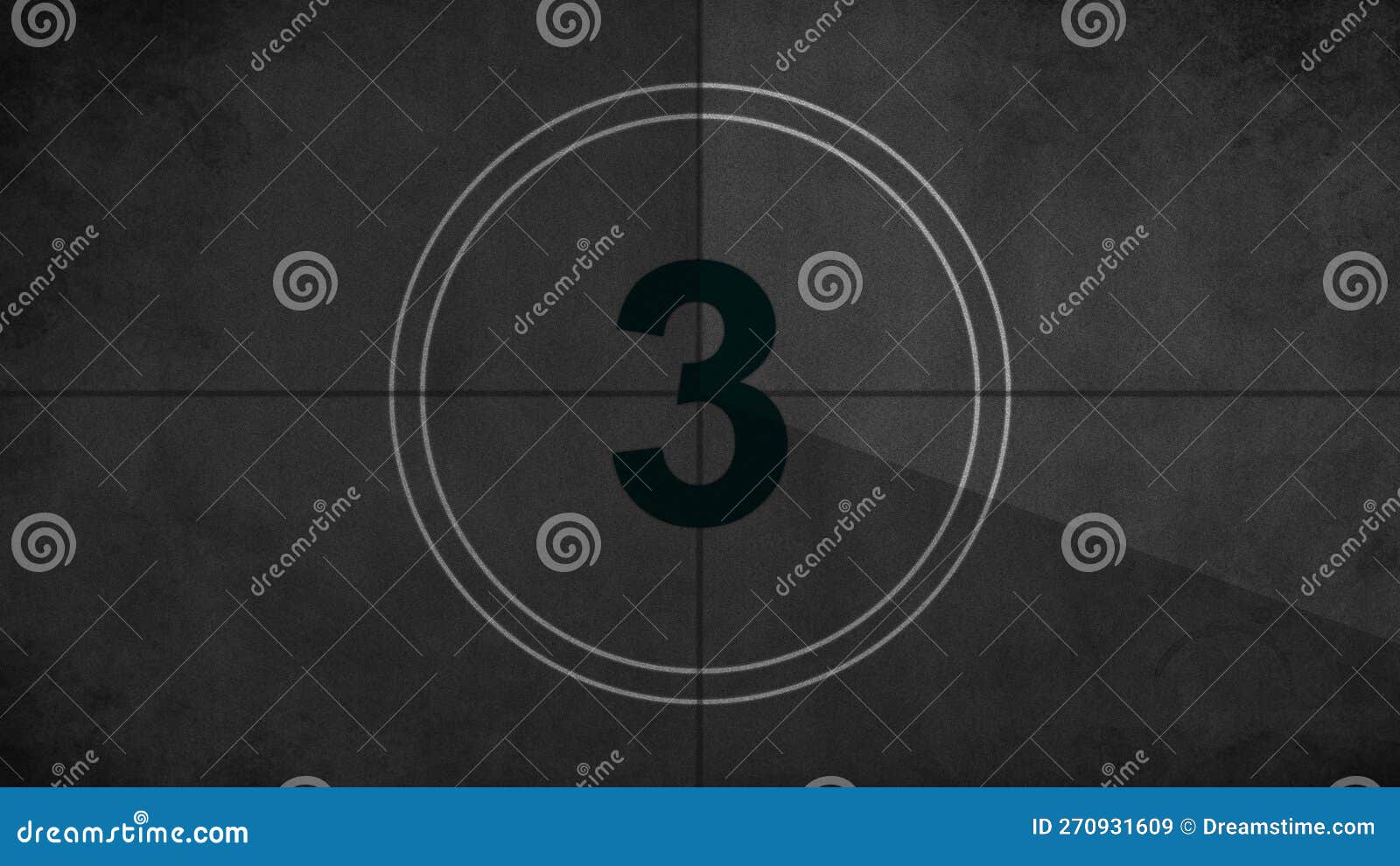 Number 3 in Circle on Concrete Wall. 3D Rendering Illustration Stock ...