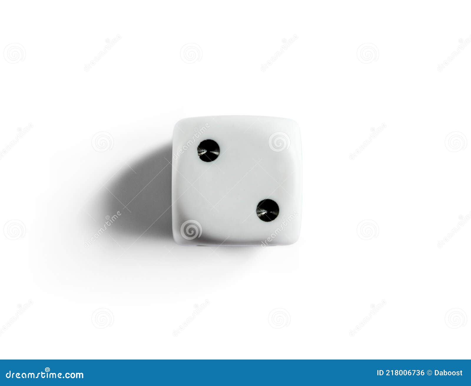 Number 2 on Clean Dice. Top View Stock Photo - Image of luck, chance ...