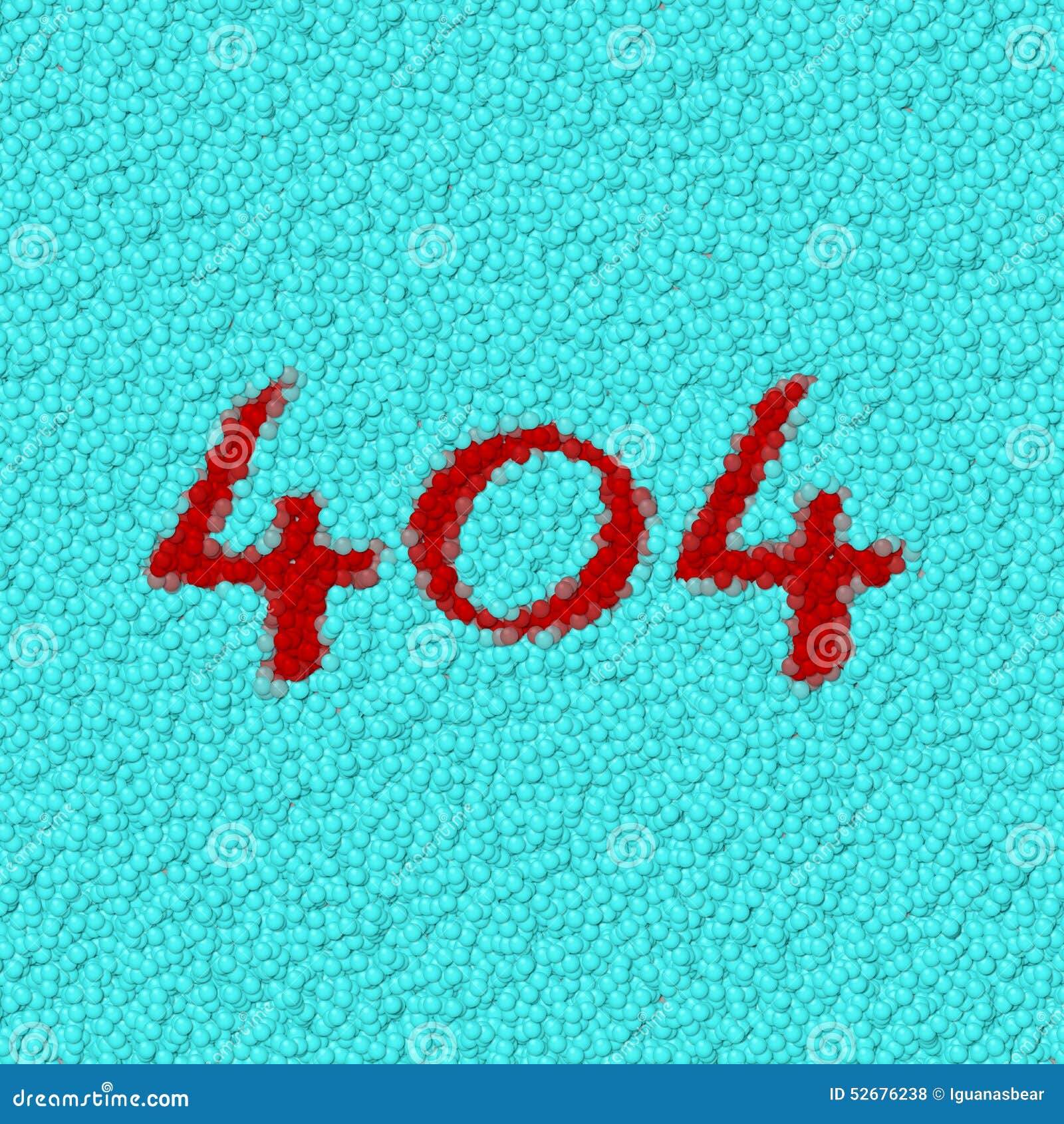 Number 404 Composed Of Colorful Small Balloons Stock Illustration ...