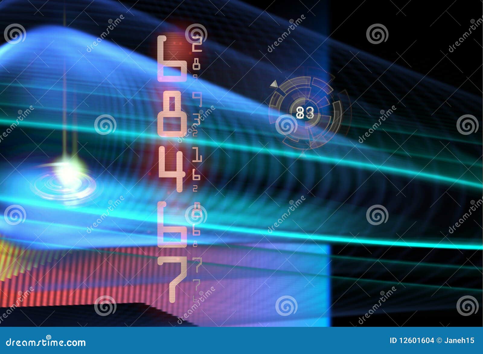 Number concept stock illustration. Illustration of black - 12601604