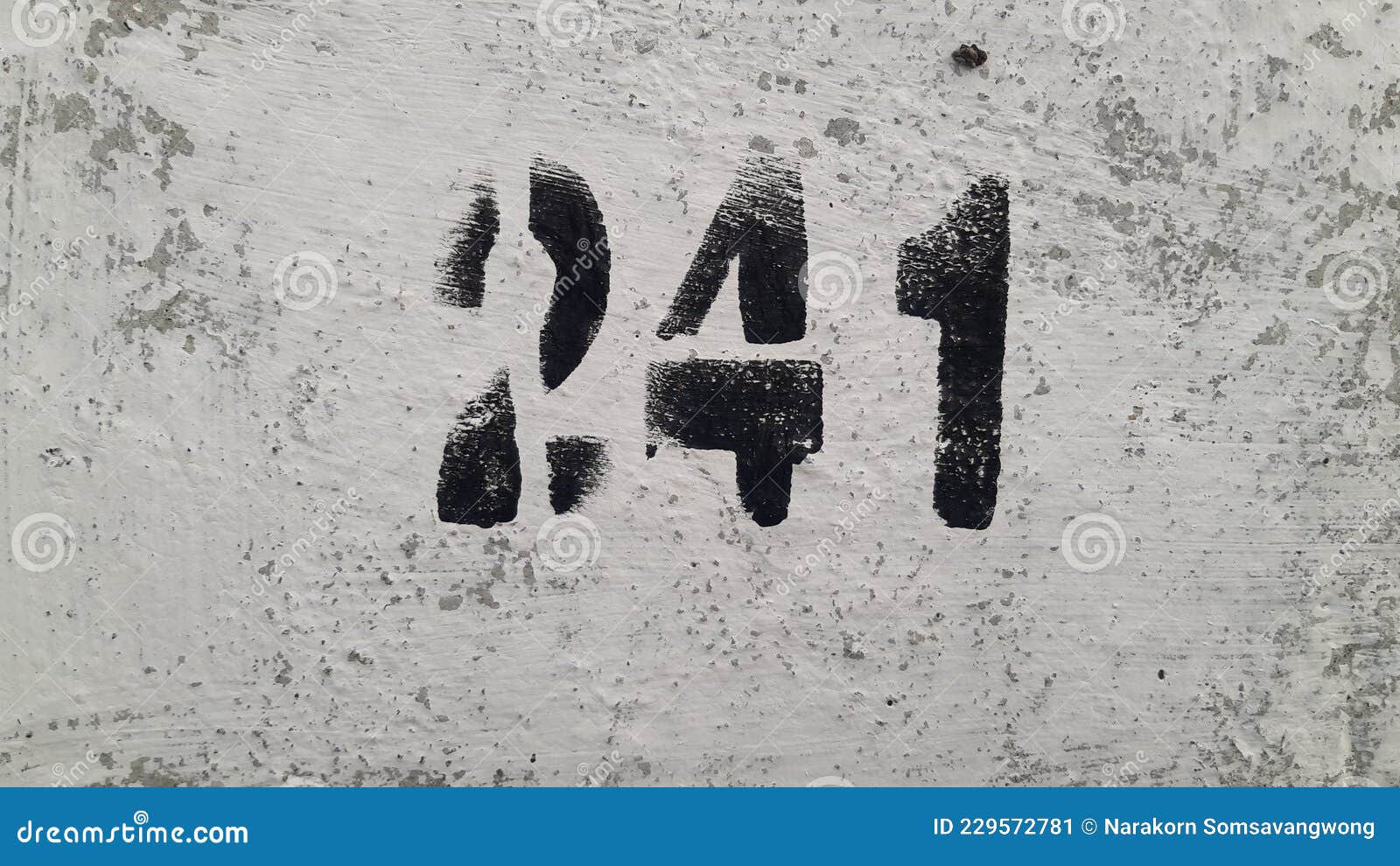 Number 241 on Concrete Background. Stock Image - Image of market ...