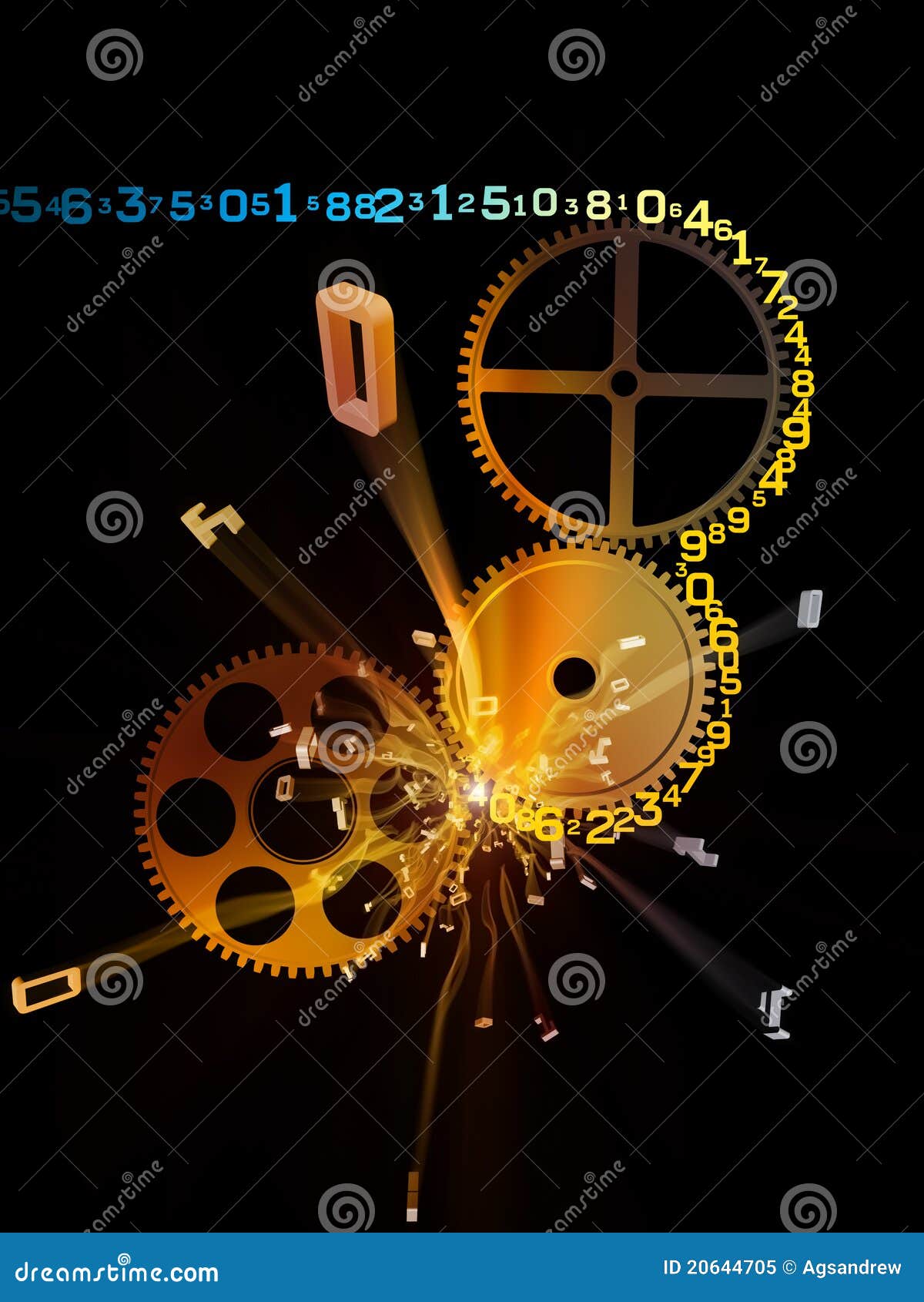Number Cruncher stock illustration. Illustration of black - 20644705