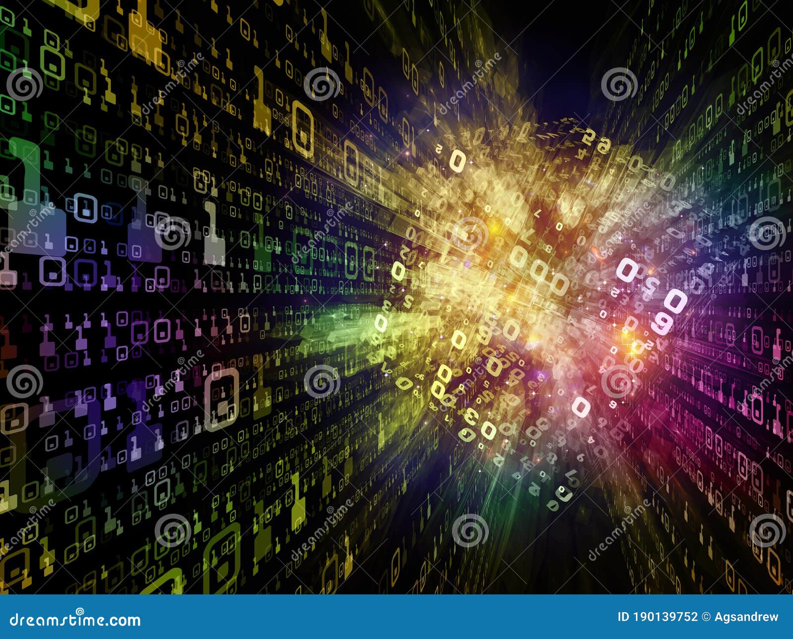 Number Cube stock illustration. Illustration of knowledge - 190139752