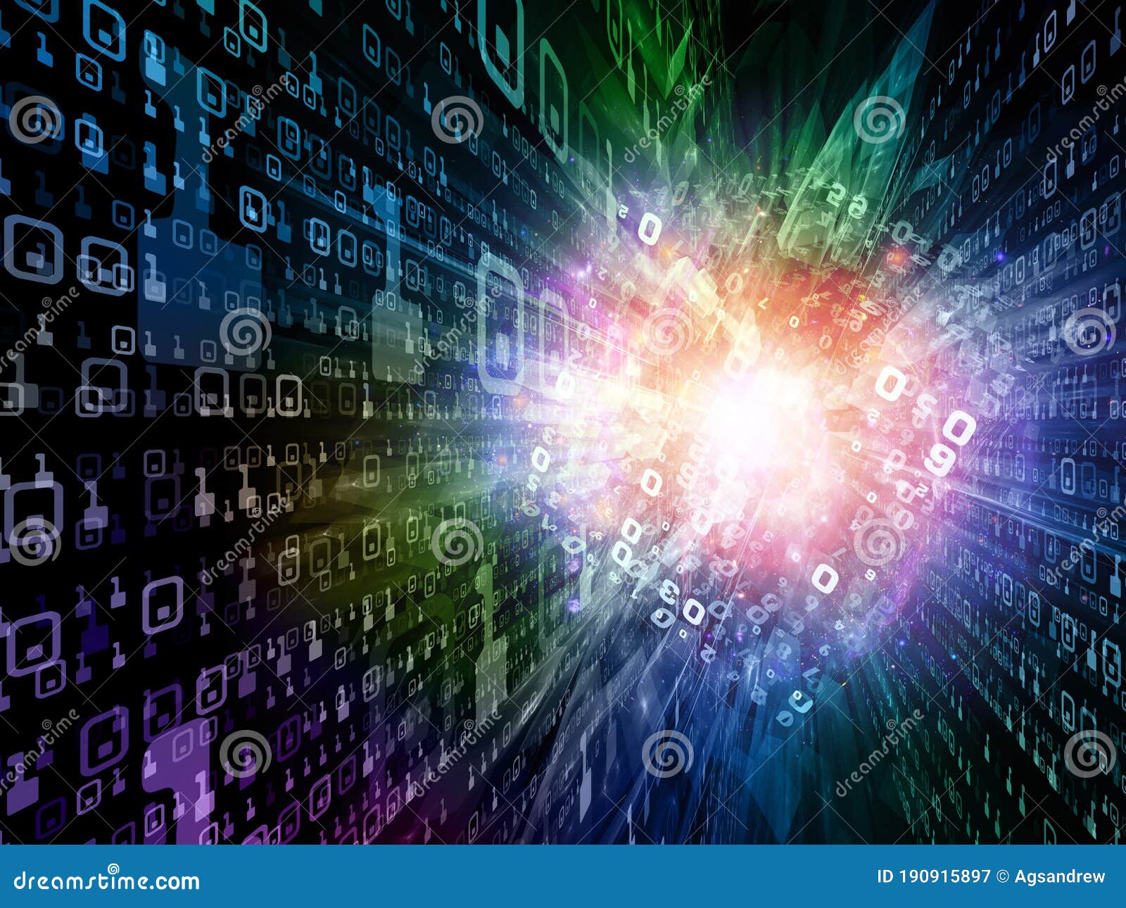 Number Cube stock illustration. Illustration of burst - 190915897