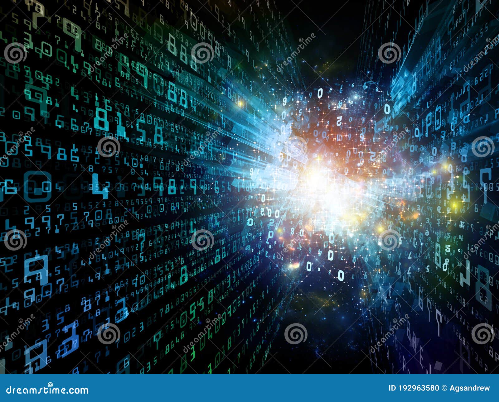 Number Cube stock illustration. Illustration of perspective - 192963580
