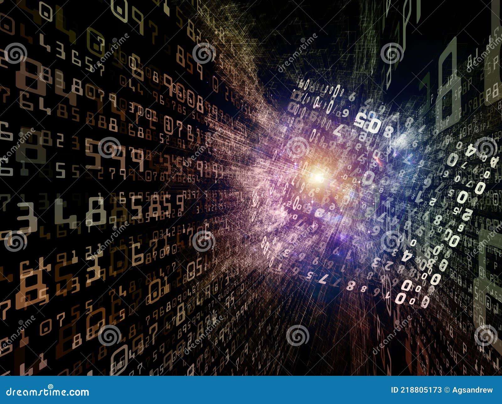 Number Cube stock illustration. Illustration of computation - 218805173