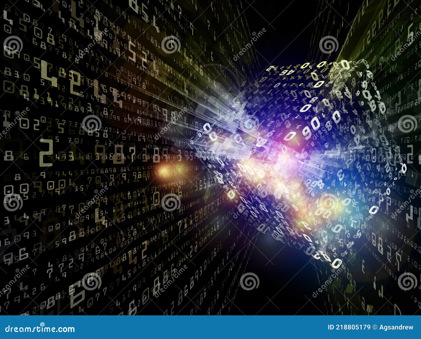Number Cube stock illustration. Illustration of computation - 218805179