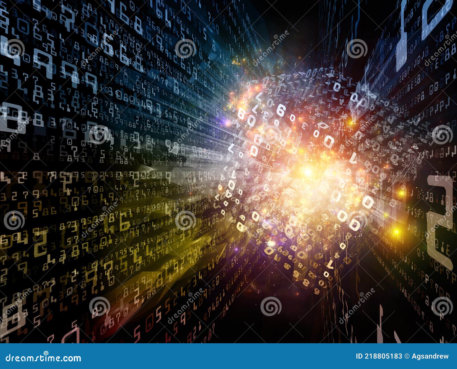 Number Cube stock illustration. Illustration of math - 218805183