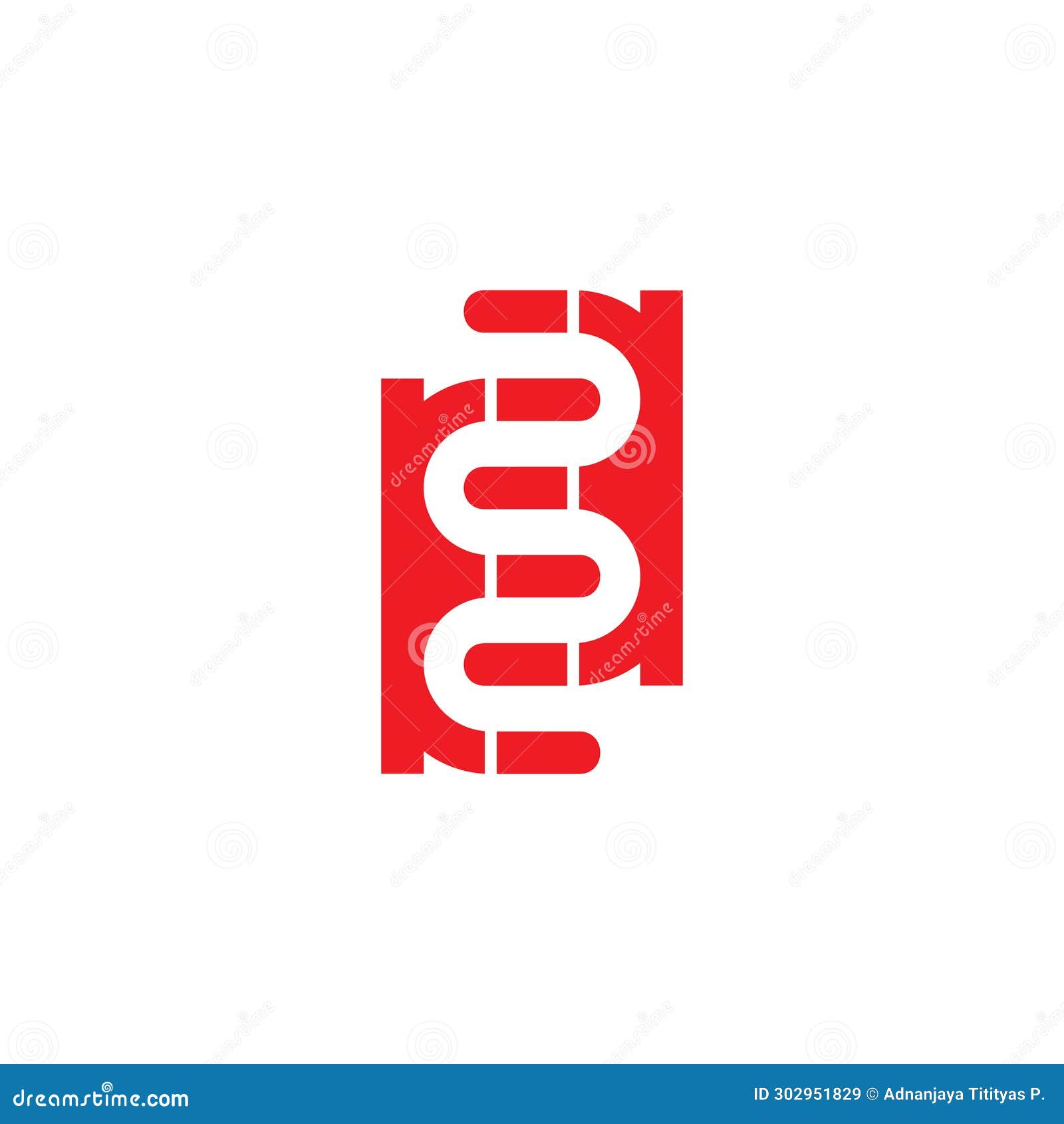 Number 22 Curves Negative Space Logo Vector Stock Vector - Illustration ...