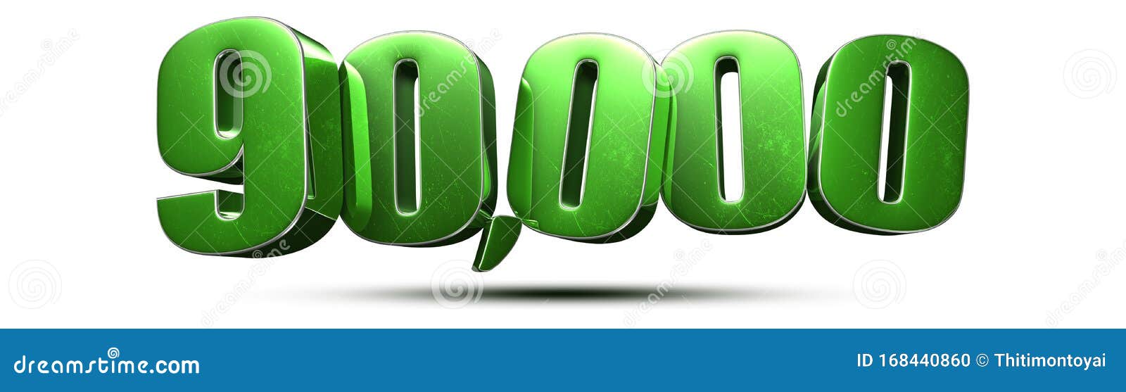 Number 90000 3d. stock illustration. Illustration of marketing - 168440860