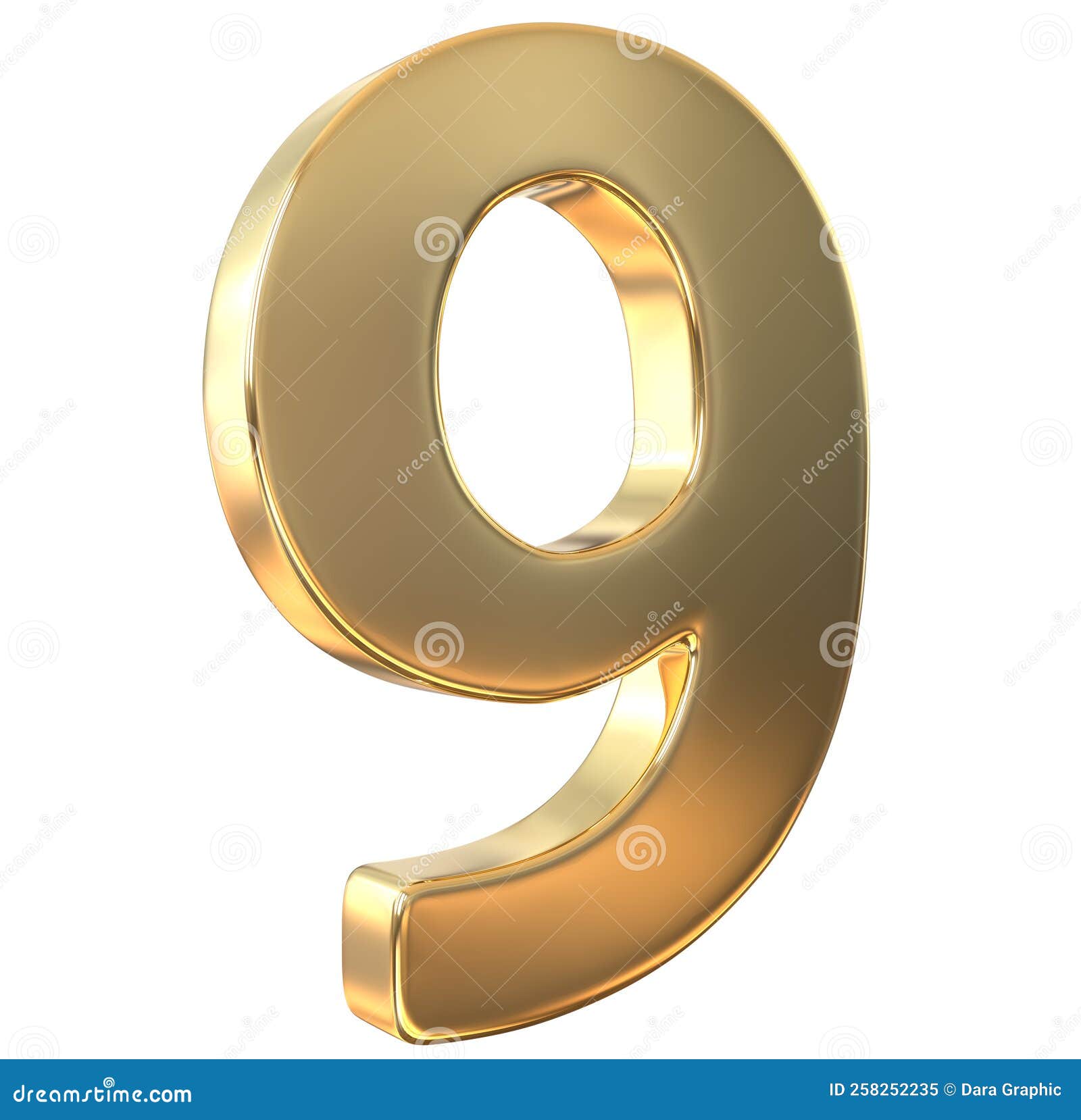 Number 3d 8 gold render stock illustration. Illustration of ribbon ...