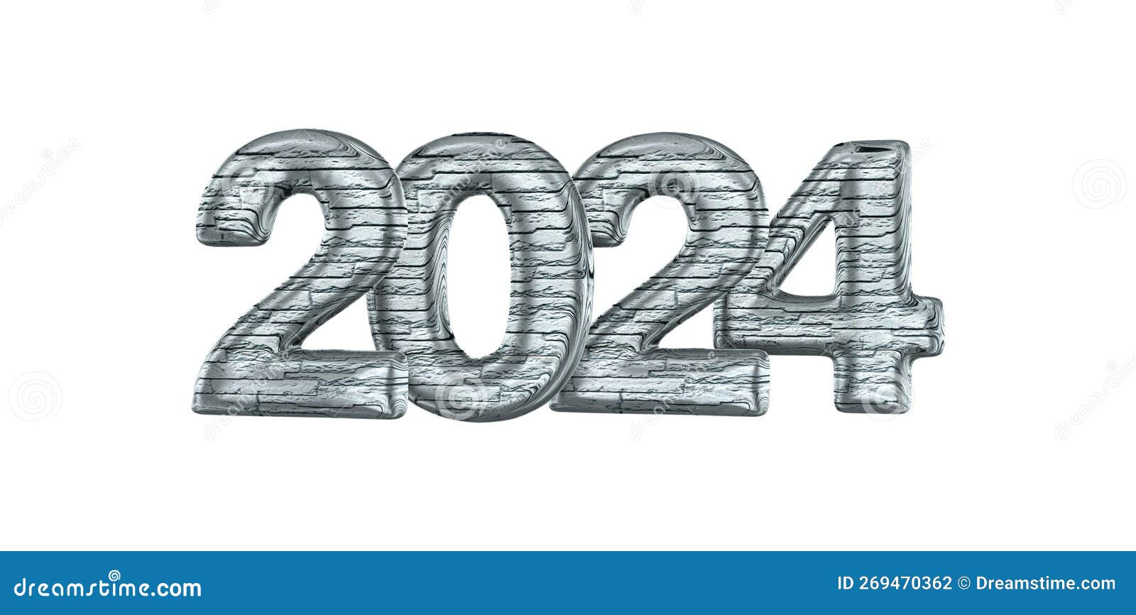 Number 2024 3D Render with Backbround Stock Illustration - Illustration ...