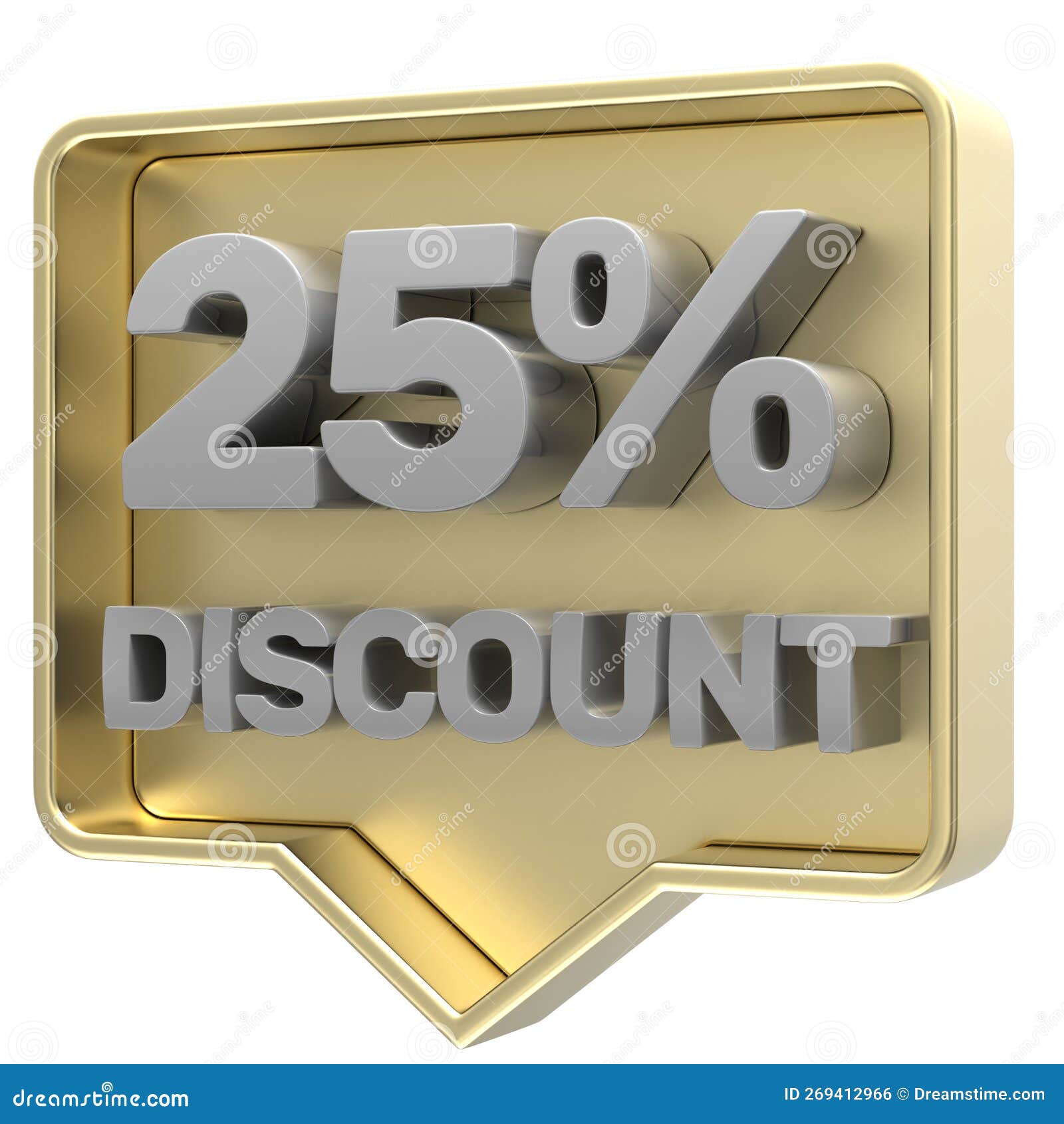 Number 25 3D Render with Background Stock Illustration - Illustration ...