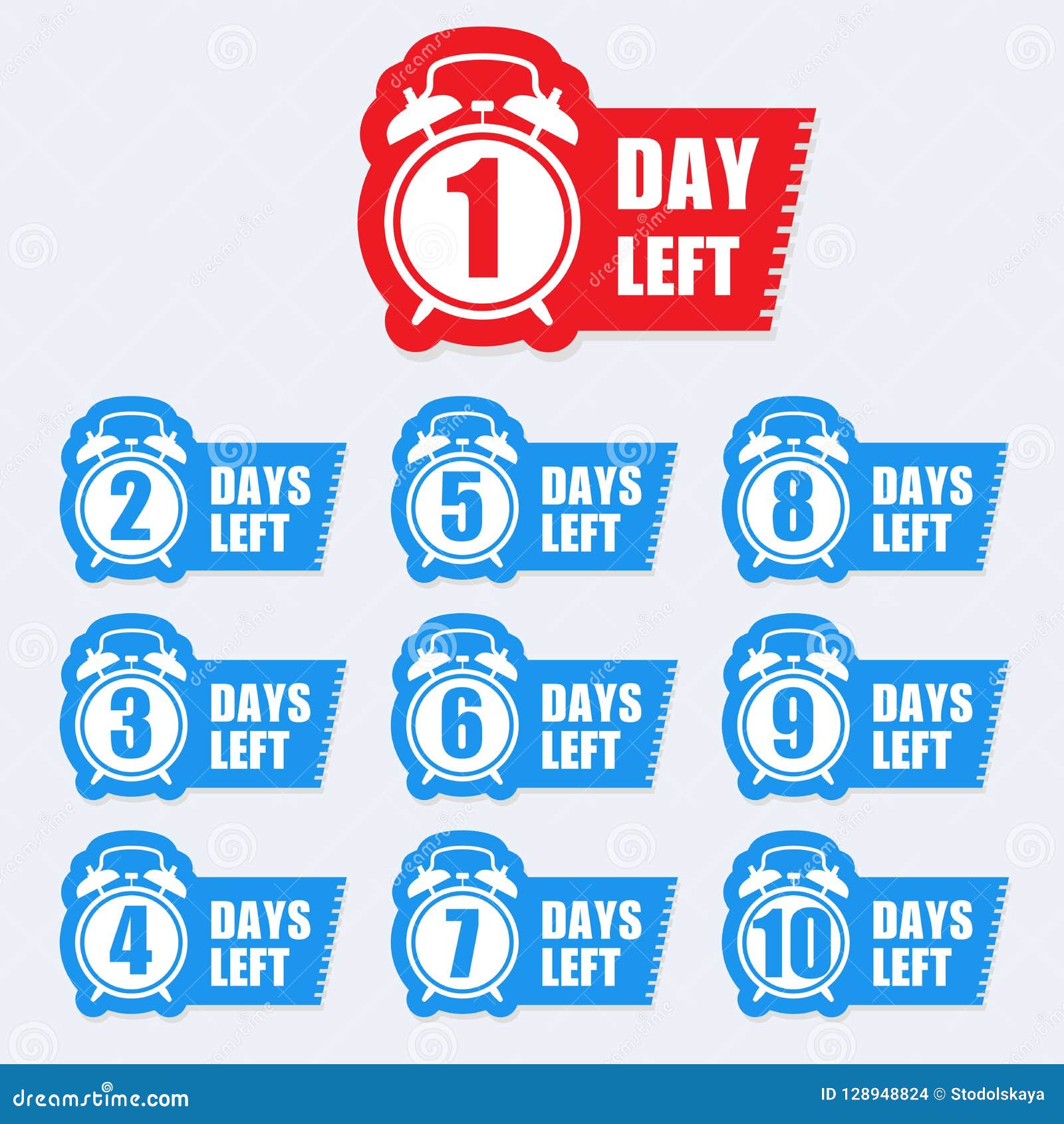 Number of Days Left Badge for Sale or Promotion Sale Label Stock Vector ... Number of Days Left Badge for Sale or Promotion Sale Label Stock Vector ...