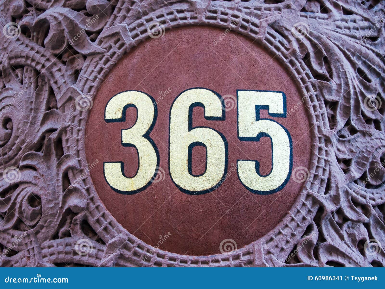 365 Number (days in a Year Symbol) Stock Image - Image of days, violet ...