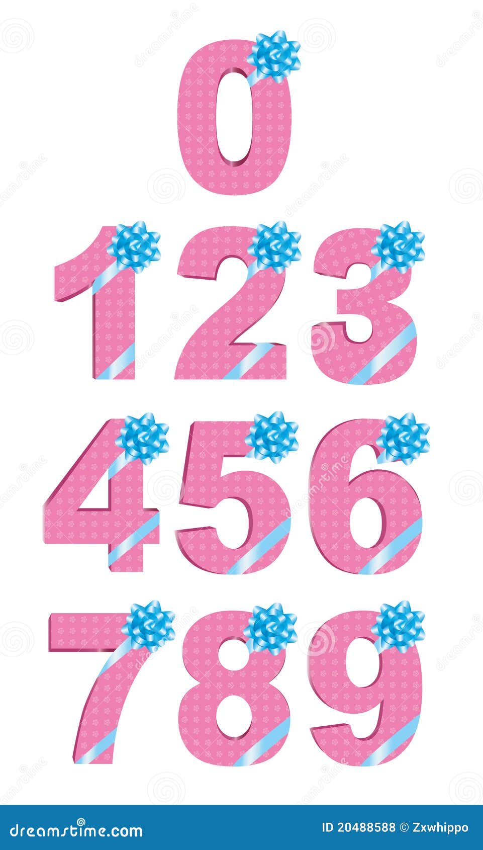 Number Design Royalty Free Stock Photos - Image: 20488588